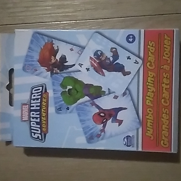 Games | Super Hero Adventures Jumbo Playing Cards Marvel New | Poshmark